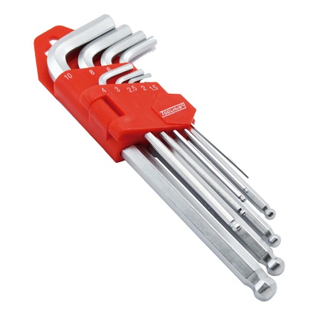 Set de imbusuri hexagonale in forma de L, cu cap sferic - eMAG.ro