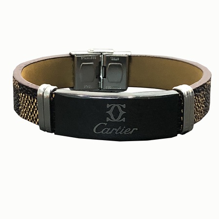 Bratara Cartier unisex piele crocodil (maro) - eMAG.ro