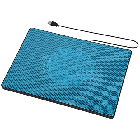 Охладител за лаптоп Hama 53069 Slim, 13.3" - 15.6", USB, Син - eMAG.bg