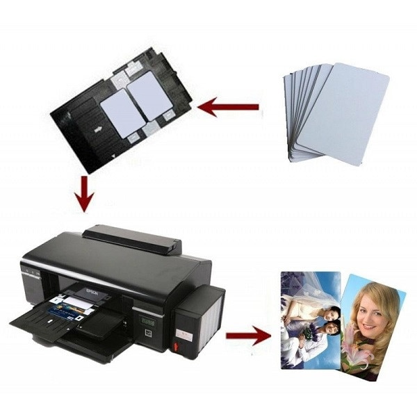 Set 10 carduri albe, printabile fata-verso din PVC - eMAG.ro