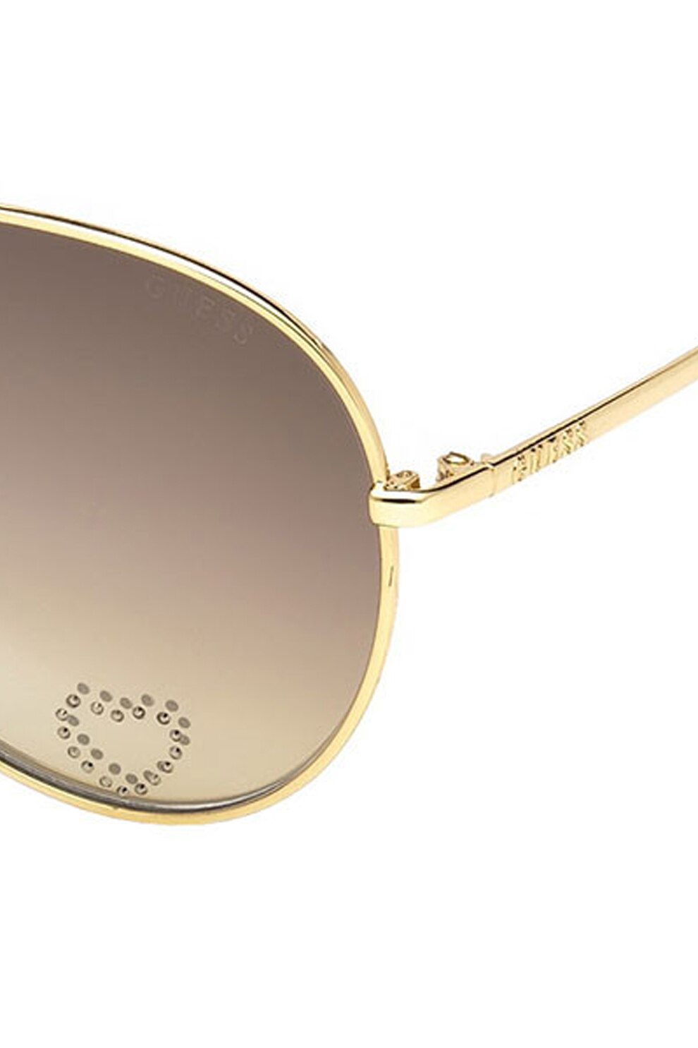 Guess, Ochelari de soare aviator, Auriu - eMAG.ro