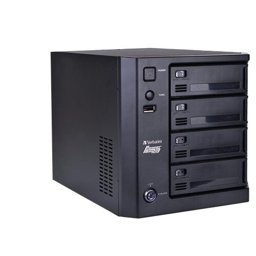 Network Attached Storage Verbatim PowerBay Array Quad Drive NAS,4-BAY ...
