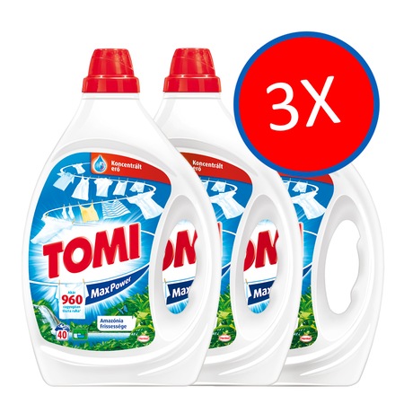 Tomi Max Power Amazónia Frissessége mosószer 3x2 l - eMAG.hu