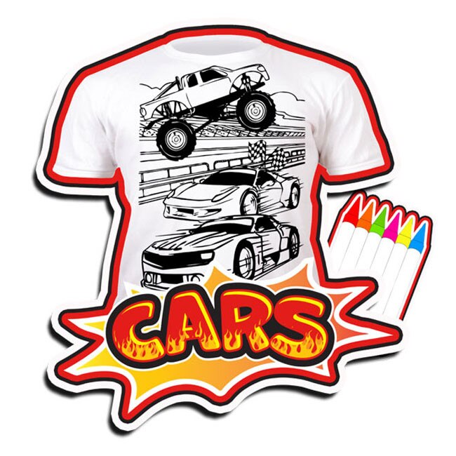 Tricou Splat Planet Cars - Coloreaza-Poarta-Spala-Repeta - eMAG.ro