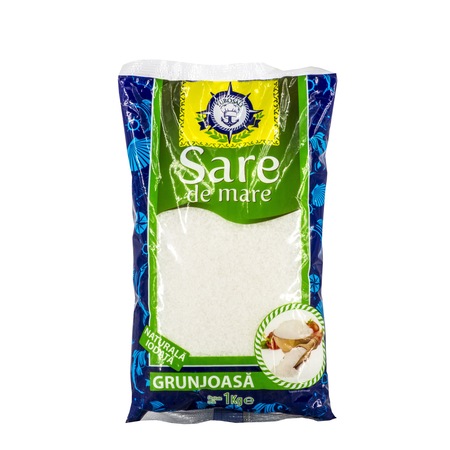 Sare de mare grunjoasa iodata, Eurosalt, 1kg - eMAG.ro