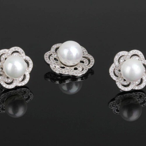 Set bijuterii cu perle White Trio Pearls - eMAG.ro