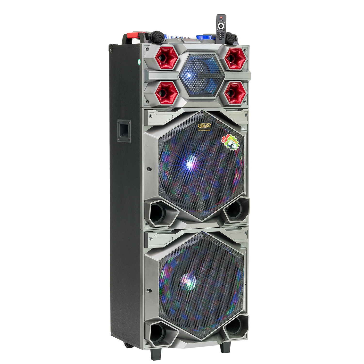 Boxa Activa Portabila 15", Soundvox™ MT-1725, cu 2 x Microfoane, 200 W ...