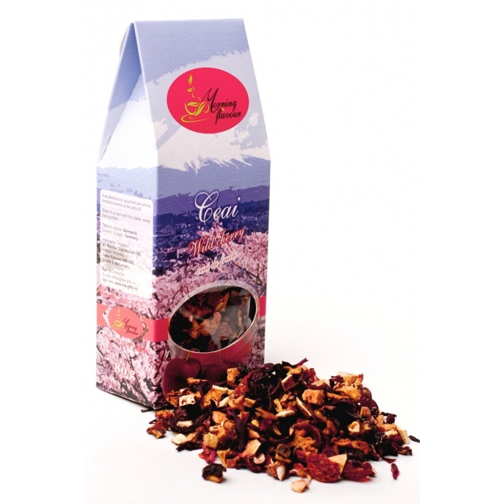 Ceai fructe Wild Cherry 80g, Morning Flavour - eMAG.ro
