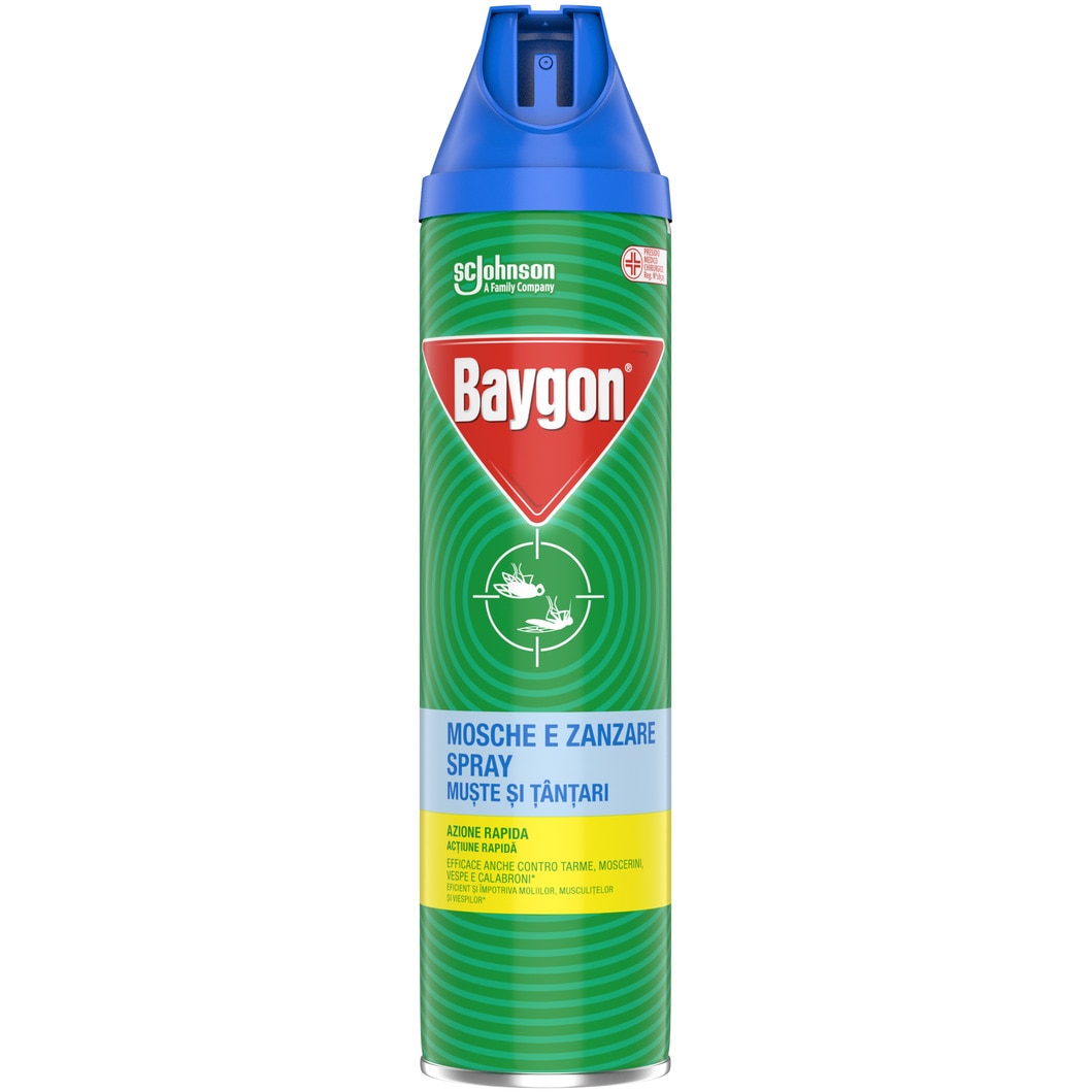 Спрей против насекоми Baygon, 400 мл - eMAG.bg