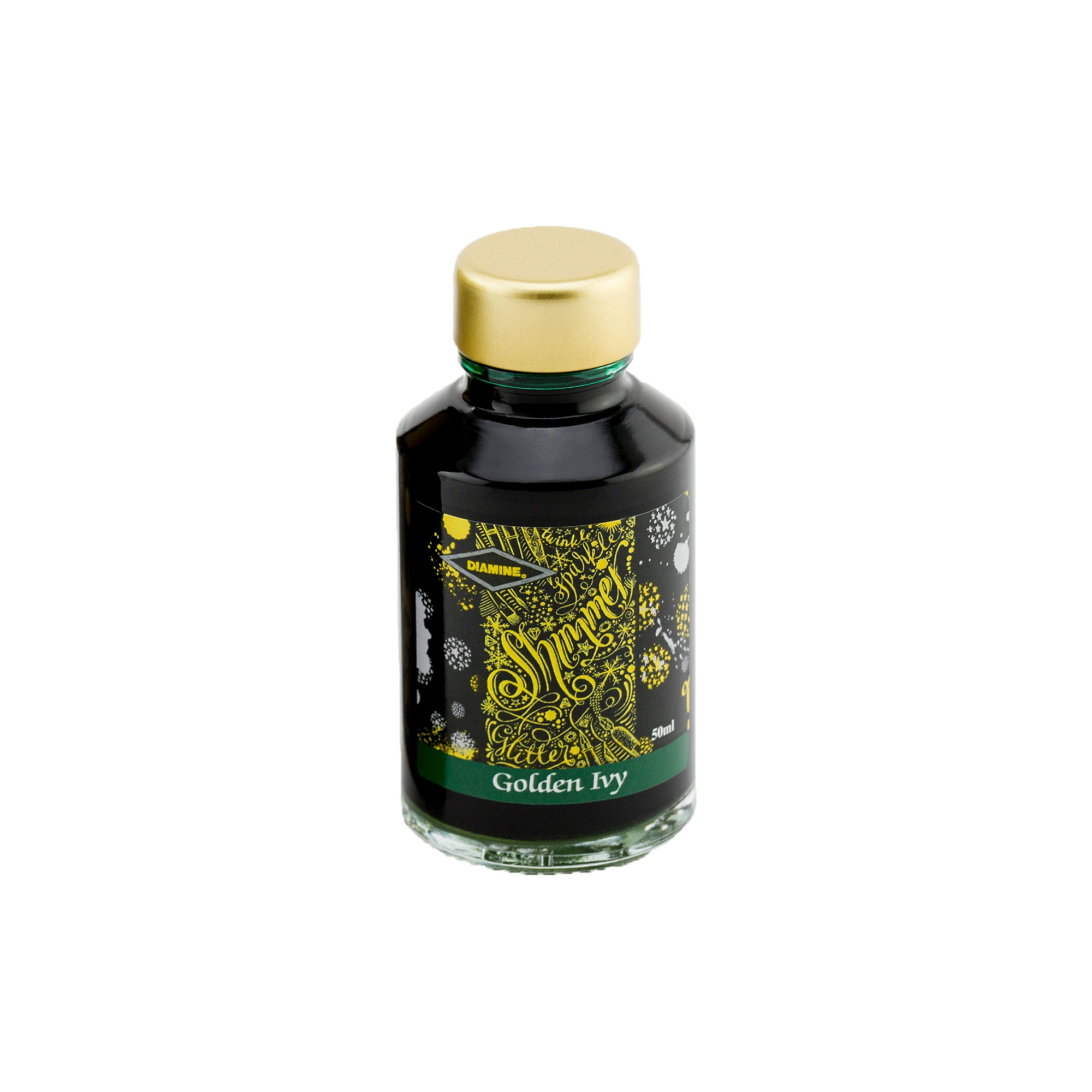Calimara cerneala Diamine Shimmering 50 ml Golden Ivy - eMAG.ro