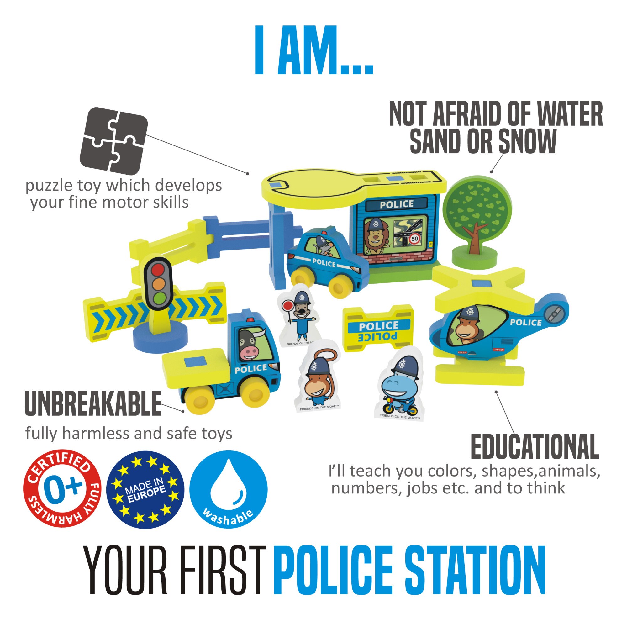 Set STATIE POLITIE Mare-Millaminis-Multicolor - eMAG.ro