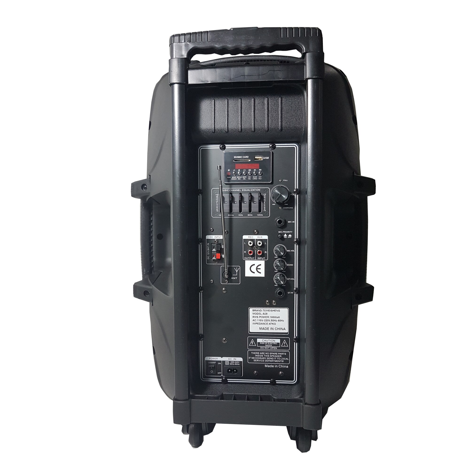 Boxa Activa Cu Statie Tip Troller, DOUBLE SOUND, 1 Microfon Wireless ...