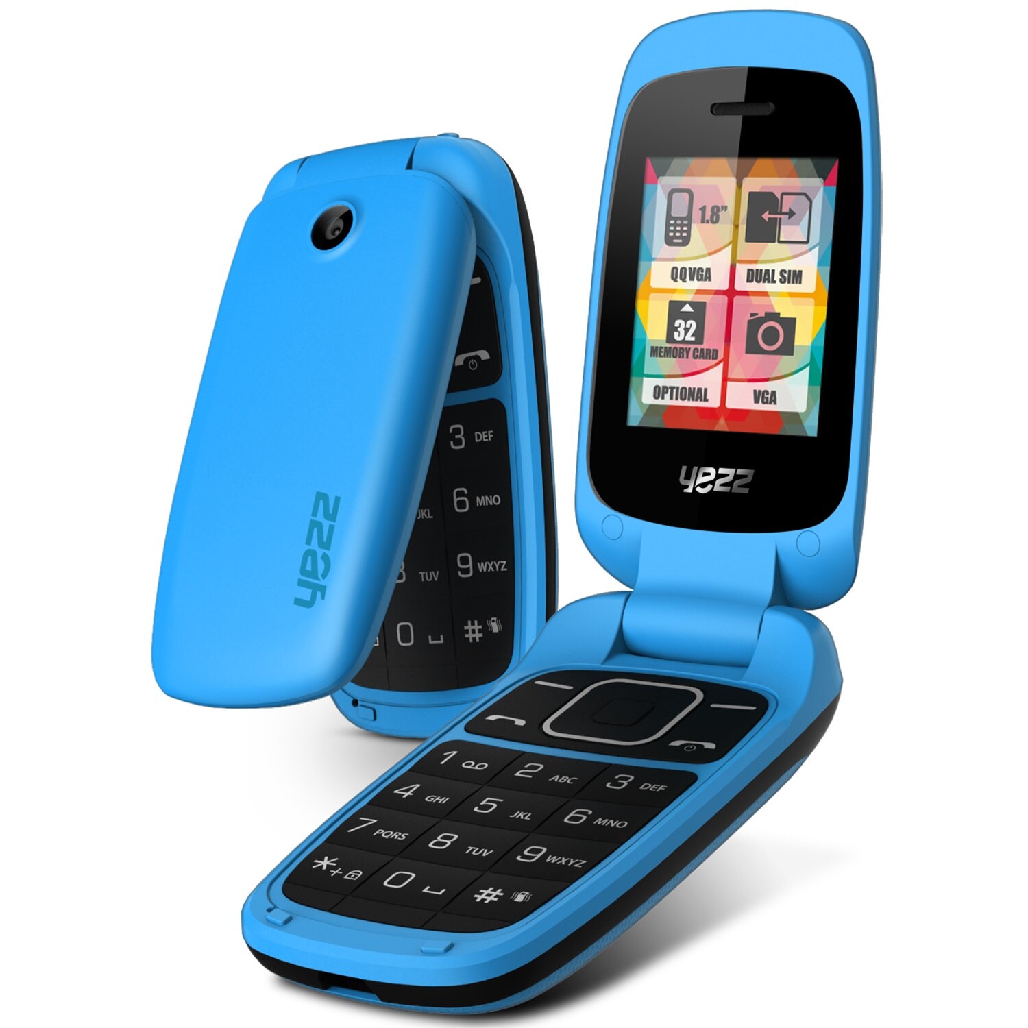 Telefon mobil Yezz Clasic Series C50, Dual SIM, Blue - eMAG.ro