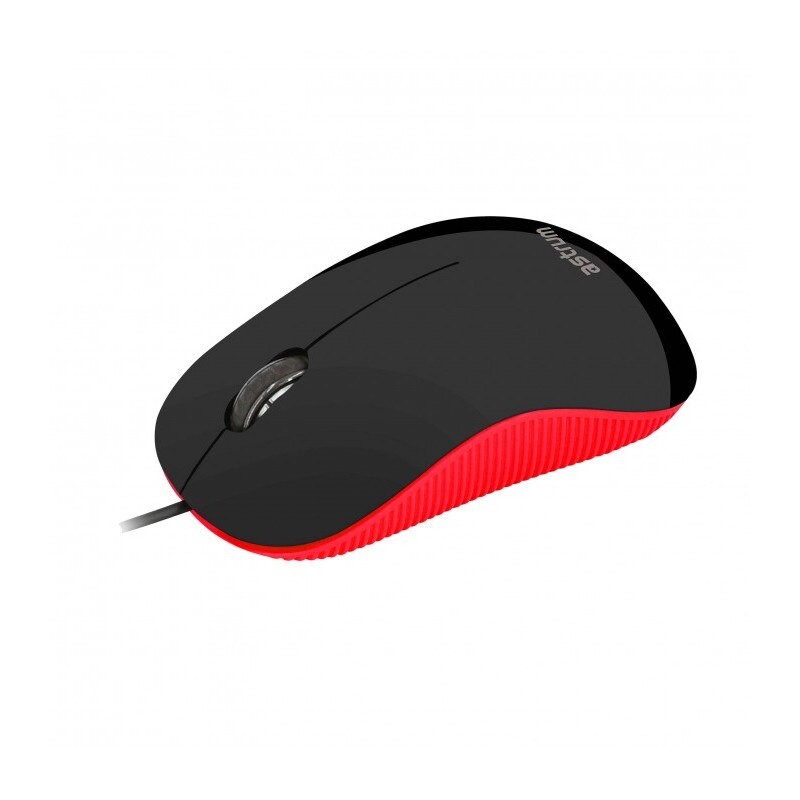 Mouse 3B Gloss USB Astrum MU300 Rosu/Negru - eMAG.ro