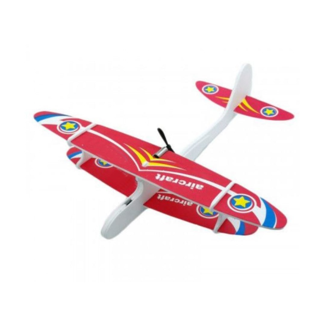 Avion Planor cu incarcare USB, prevazut cu elice, Skyline Polistiren ...