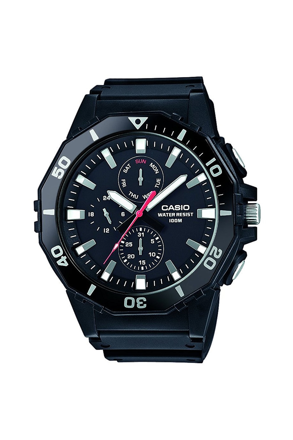 Casio, Ceas cu mecanism quartz si display analog, Negru - eMAG.ro