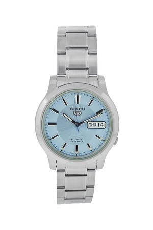 Seiko, Автоматичен часовник с неръждаема верижка, Сребрист - eMAG.bg