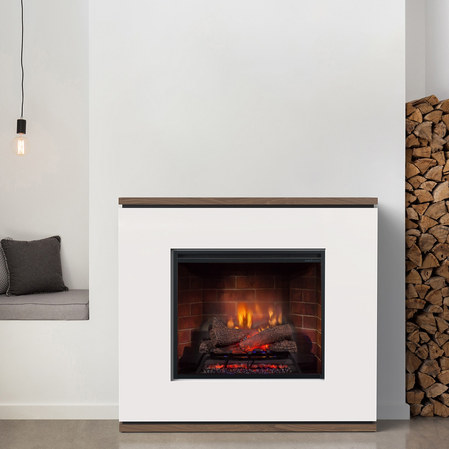 Semineu electric Strata - cu focar electric 3D Dimplex Revillusion 30 ...