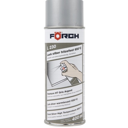 Spray vopsea termorezistenta argintiu Foerch L230, 400ml - eMAG.ro