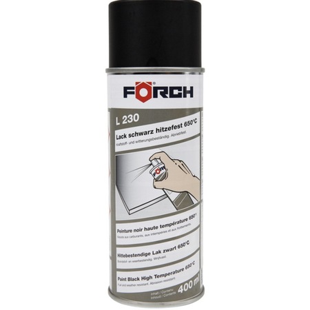 Spray vopsea termorezistenta negru Foerch L230, 400ml - eMAG.ro