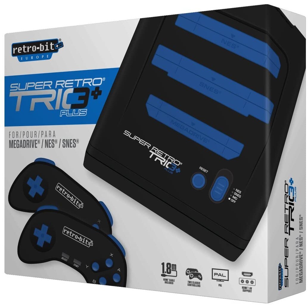 Consola Super Retro Trio Plus Hd Royal Blue - eMAG.ro
