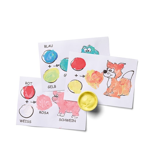 Set dactilopictura MUCKI “Pictam, amestecam, tamponam” - eMAG.ro