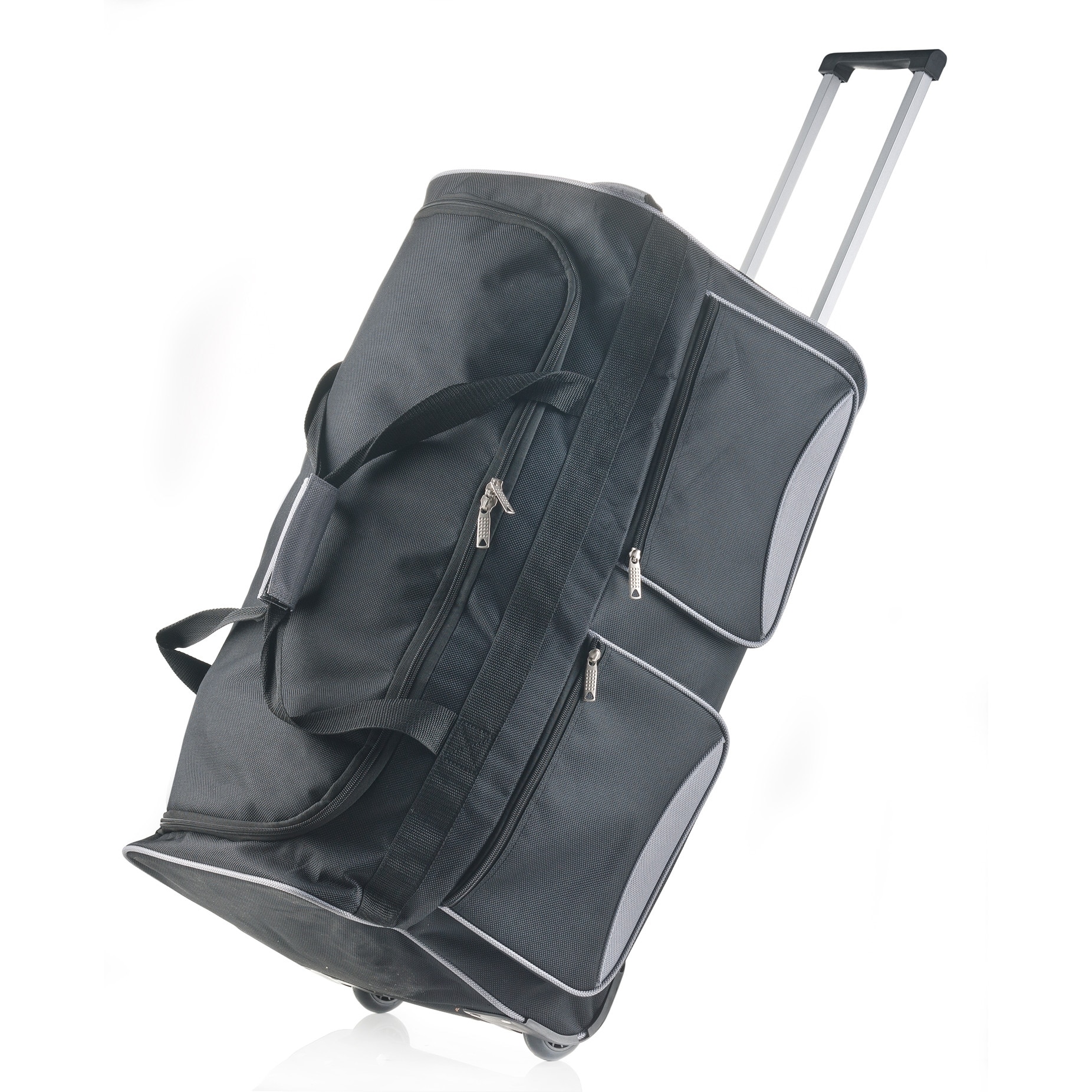 Geanta de voiaj cu role, TravelZ, lungime 68W, Negru - eMAG.ro