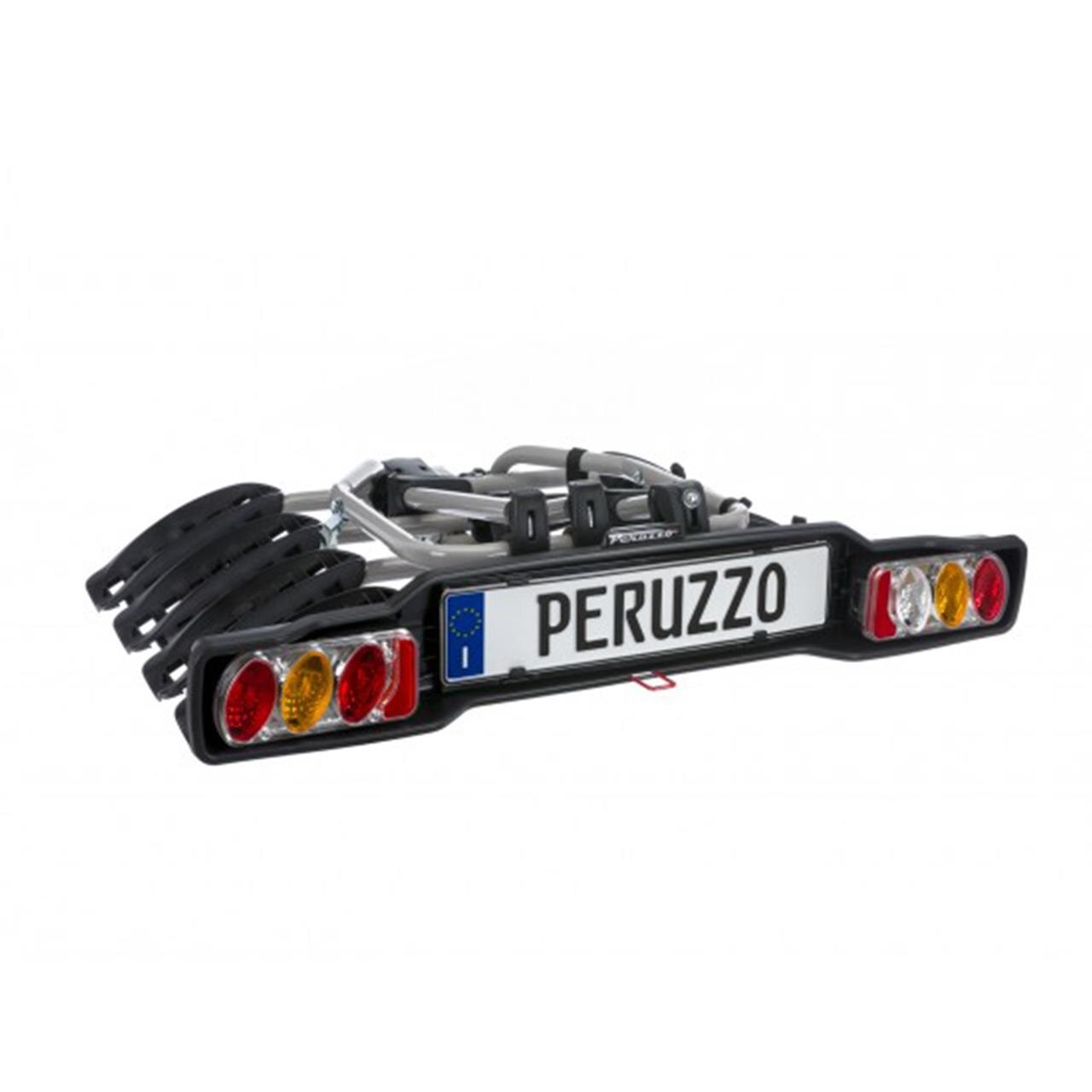 Suport pentru 4 biciclete cu prindere pe carligul de remorcare Peruzzo ...