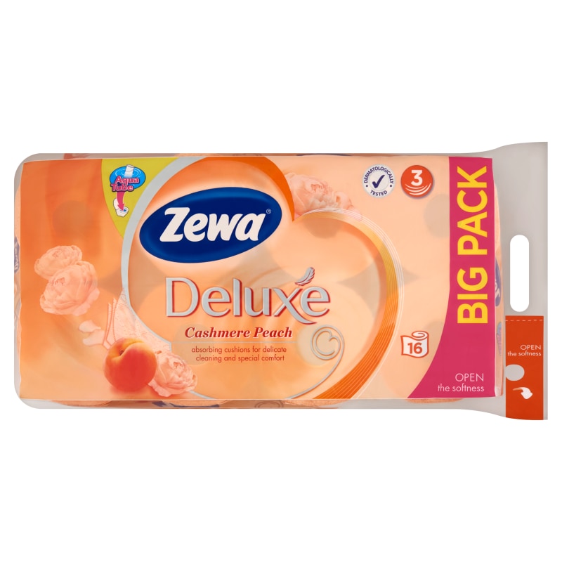 Zewa Deluxe 3 rétegű toalettpapír, Cashmere Peach, 3x16 tekercs - eMAG.hu