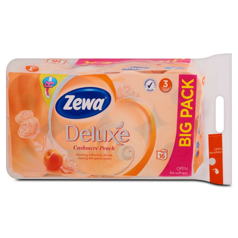 Zewa Deluxe 3 rétegű toalettpapír, Cashmere Peach, 3x16 tekercs - eMAG.hu