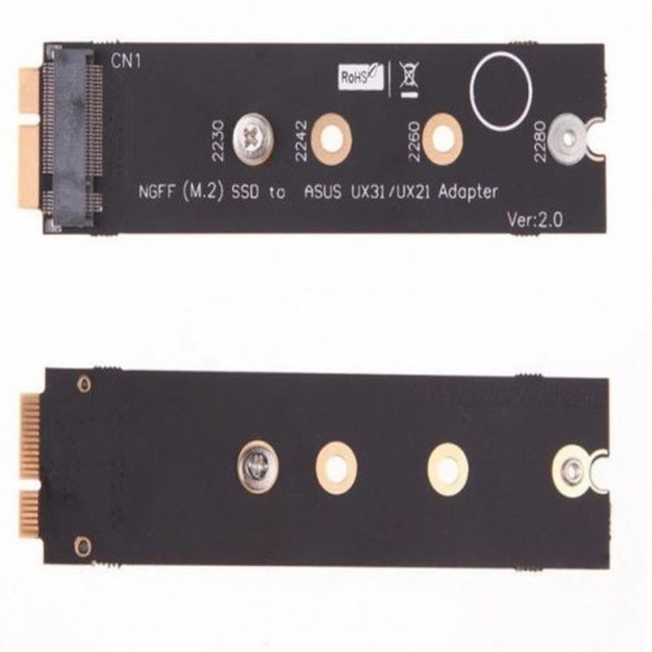 Adaptor convertor SSD M2 NGFF la 12+6 pini Asus Zenbook UX21, pentru ...