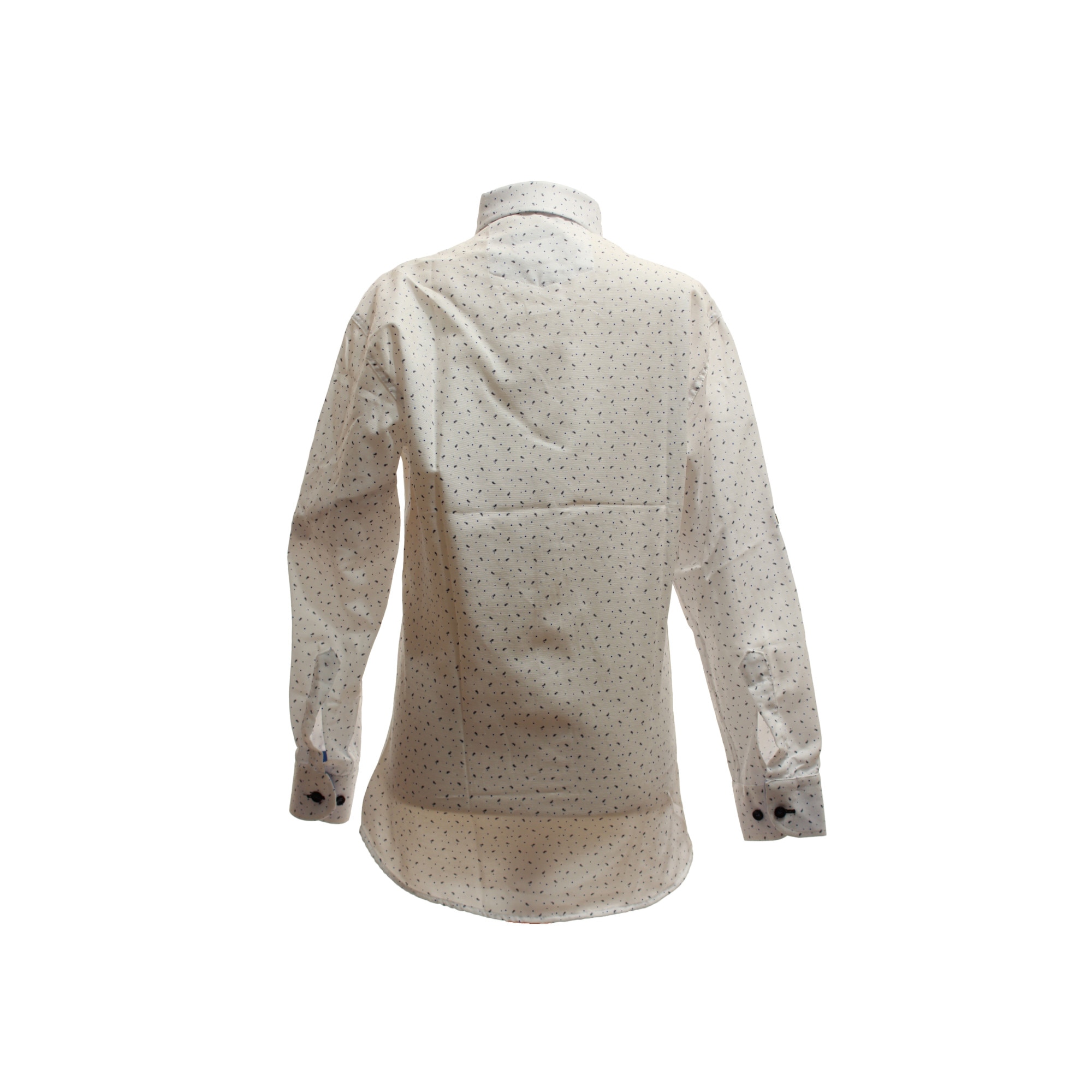 Camasa slim-fit, alb/blumarin - eMAG.ro
