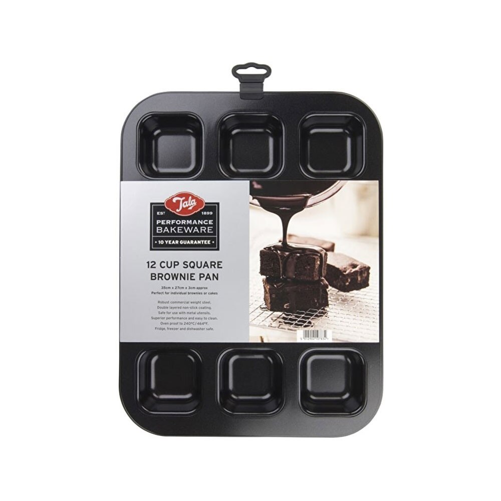 Tava pentru 12 mini prajituri, 35x27x3 cm, negru - eMAG.ro