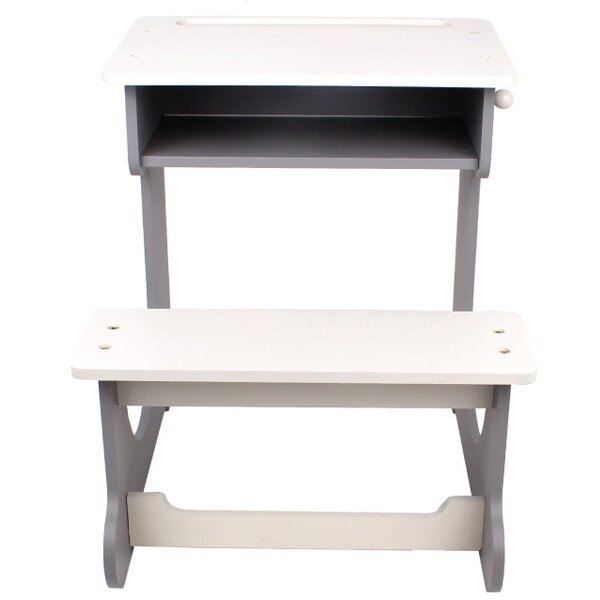 Birou si banca din lemn pentru scolari EUREKAKIDS - eMAG.ro