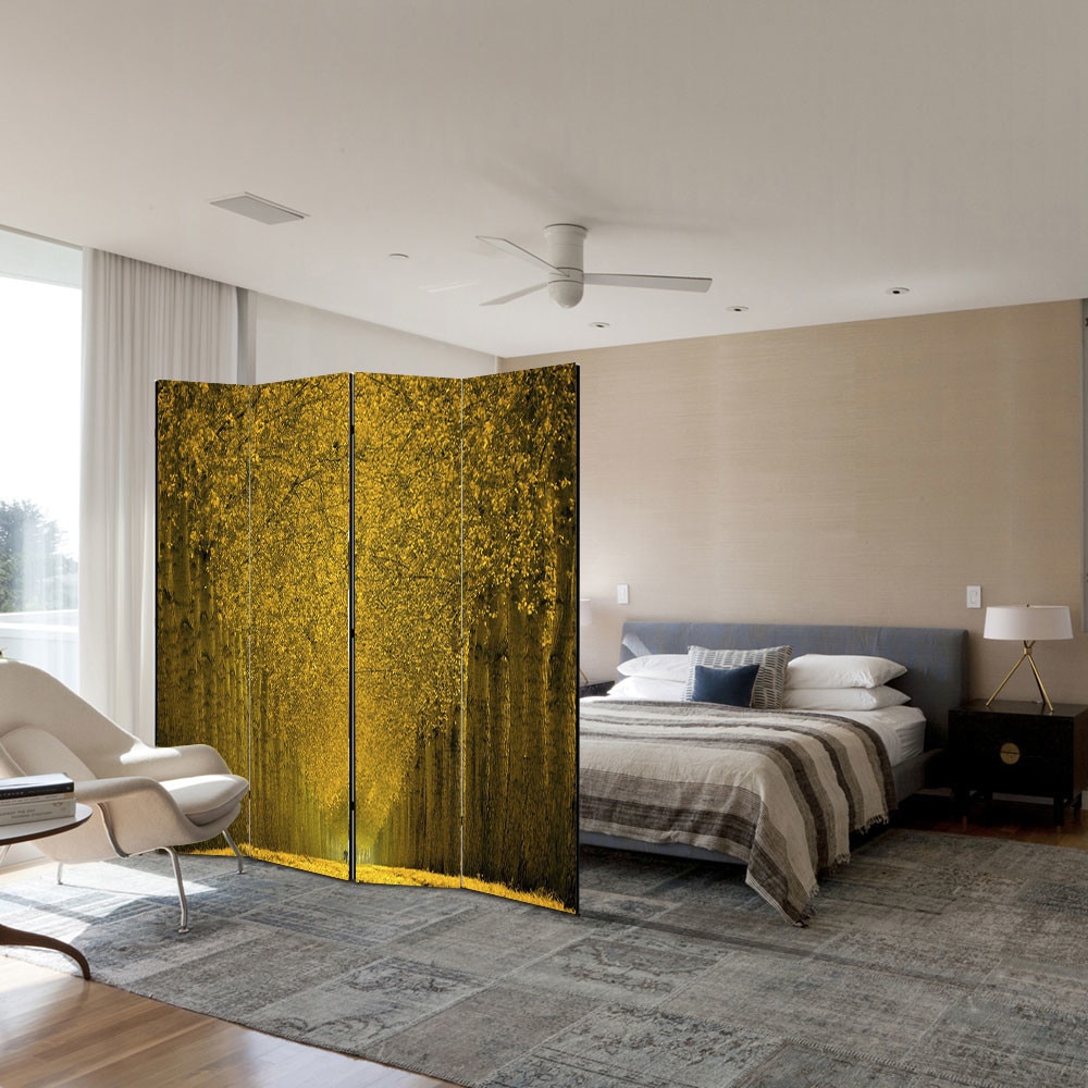 Paravan de Camera ArtDeco din 4 Panouri Peisaj Perspectiva copaci 140 x ...