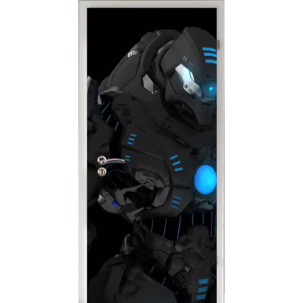 Öntapadó, mosható ajtótapéta - Robot 117.2 - 90x205cm - eMAG.hu