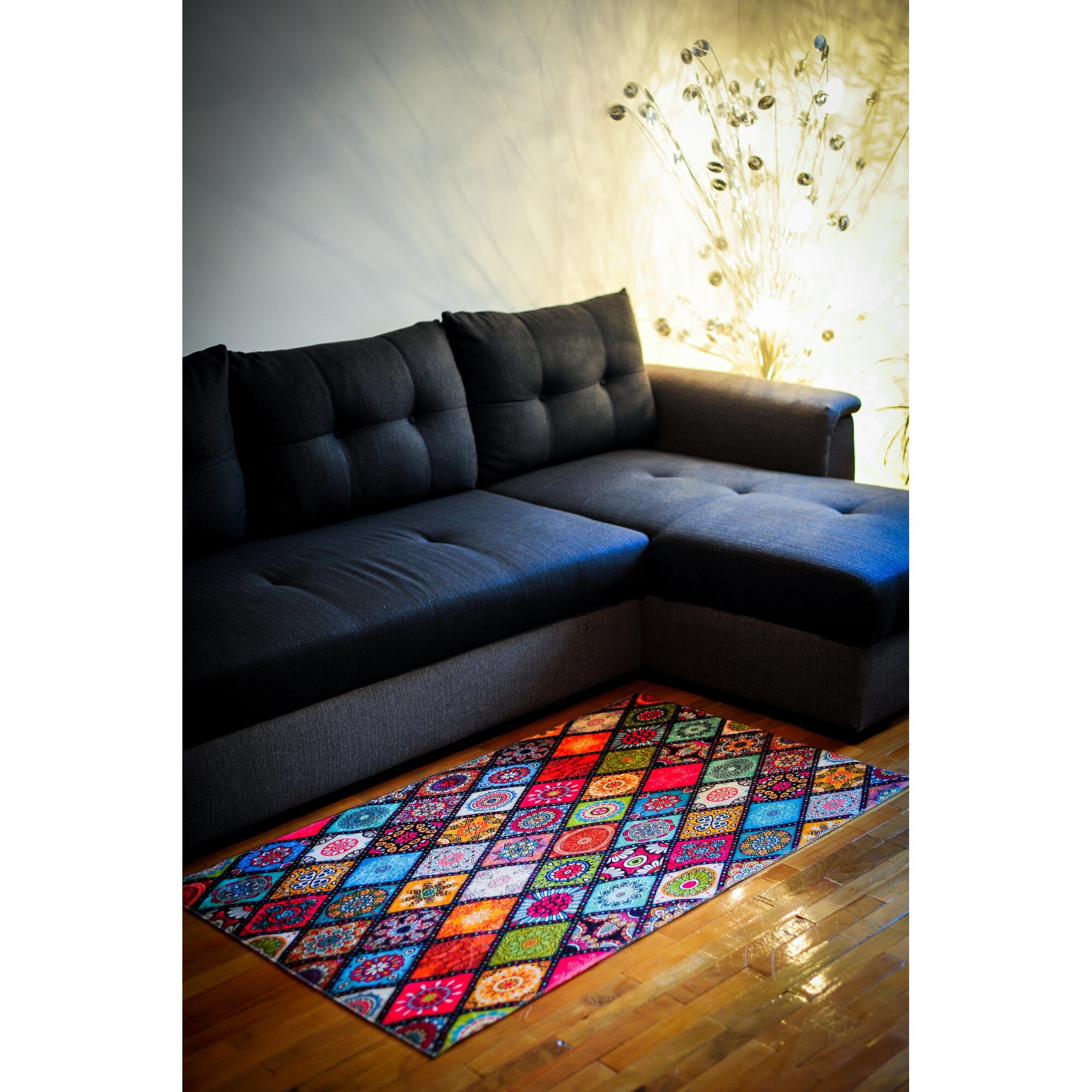 Covor 3d Print Color Plus Multicolor, 80 x 140 cm Catifelat - eMAG.ro