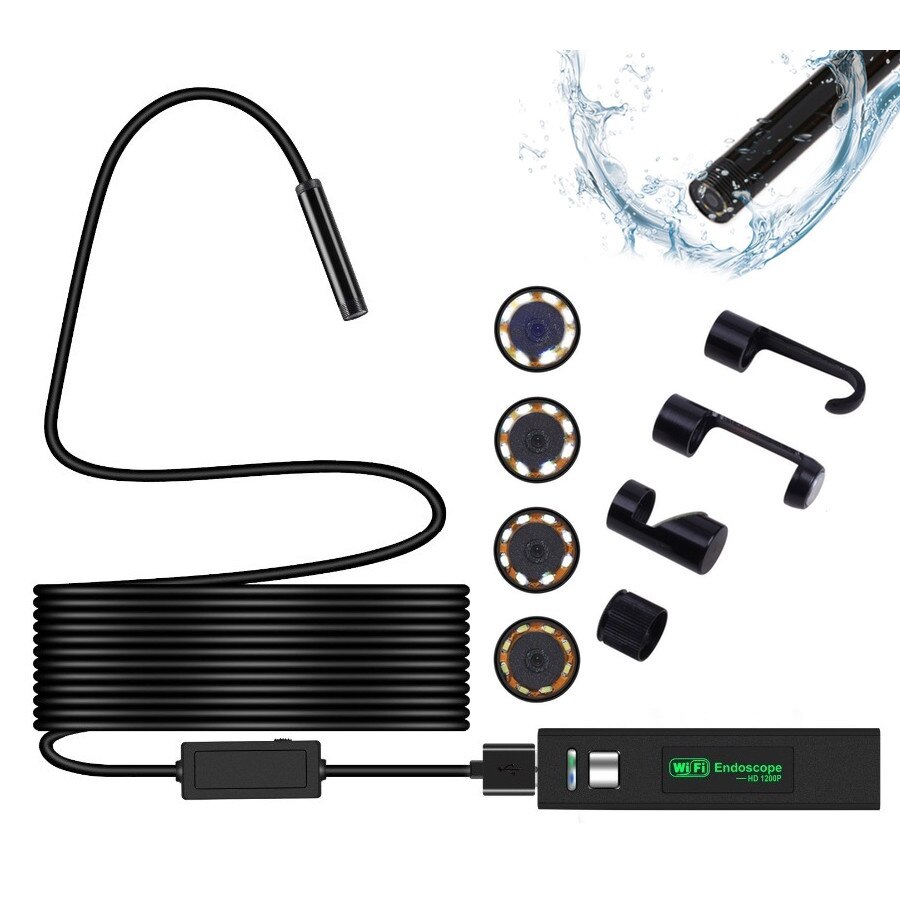 Camera inspectie Endoscop foto si video Xrec, USB, Wi-fi, cablu 10m ...