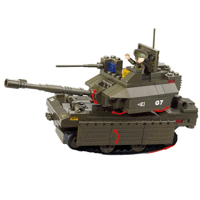 Set de constructie Sluban Tanc M1A2 Abrams - eMAG.ro