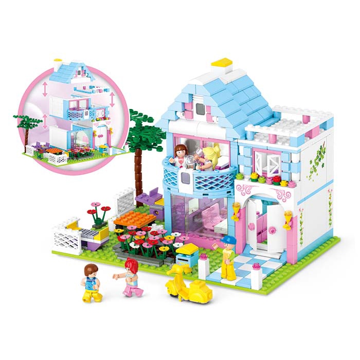 Set de constructie Sluban Casa de familie - eMAG.ro