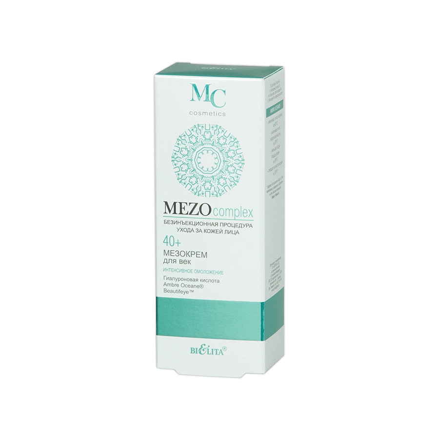 Крем за клепачи Belita 40+, MezoComplex, Интензивно подмладяване, 30мл ...