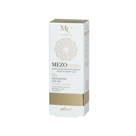 Крем за клепачи Belita 50+, MezoComplex, Kомплексно подмладяване, 30мл - eMAG.bg
