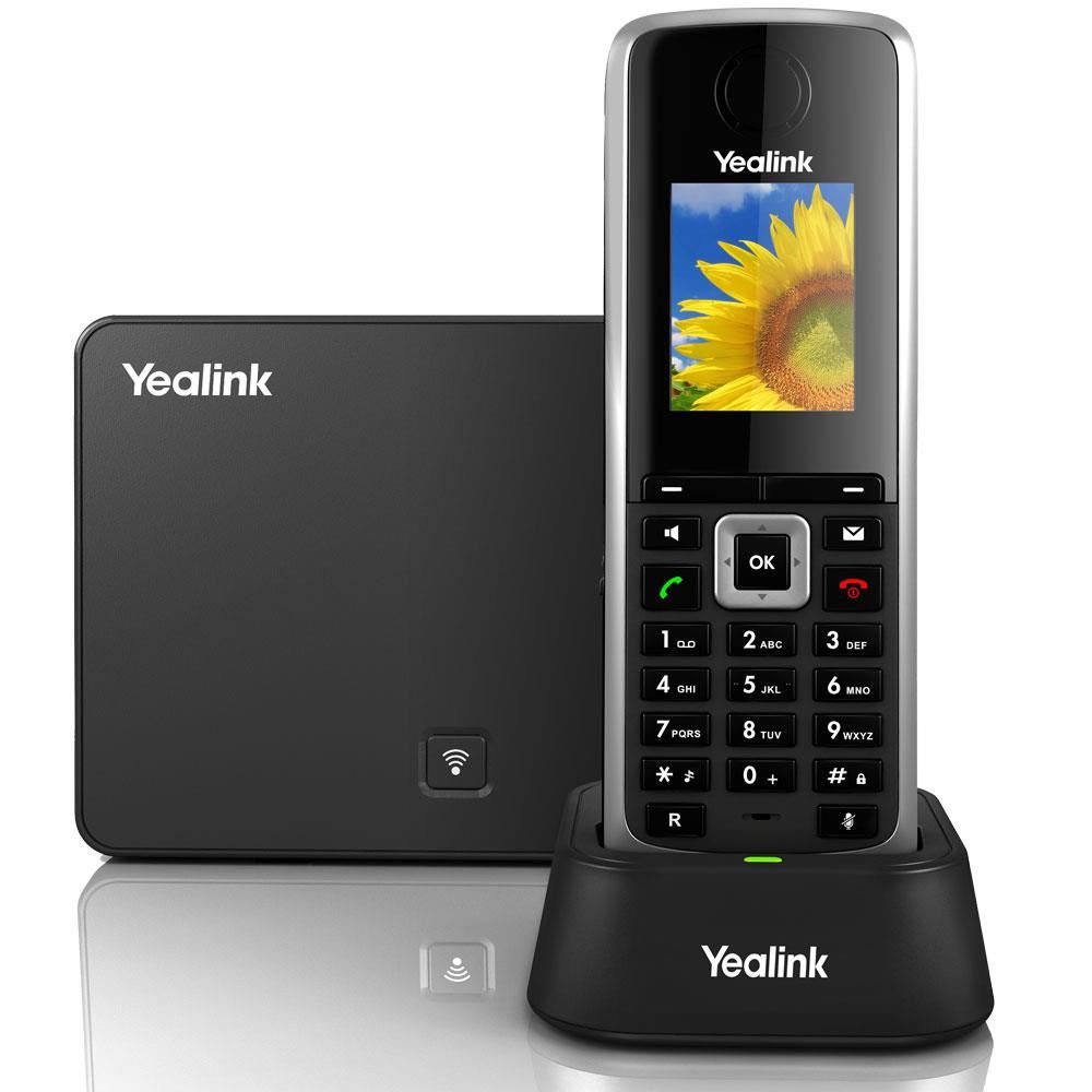 Pachet Telefon VoIP DECT Yealink SIP-W52P Gigabit, PoE,Lampa Usb Aten ...