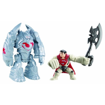 Figurina Mattel Superman cu lansator si vehicul - Robot Atac - eMAG.ro