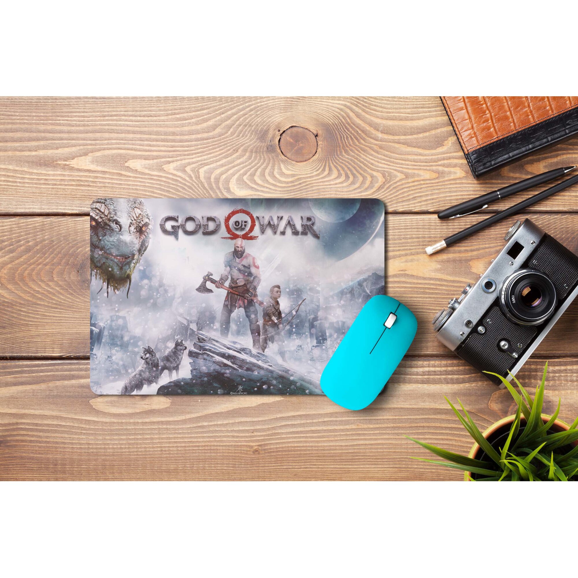 Mouse Pad God Of War Playstation Kratos Atreus - 21.5 x 27 x 0.3cm - eMAG.ro
