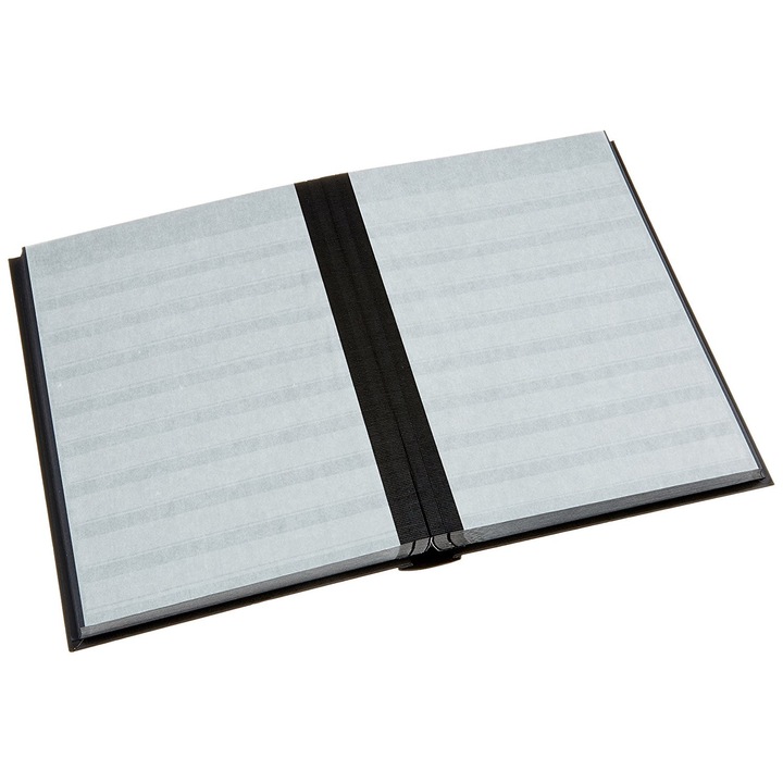 Clasor A4 pentru timbre, 30 file / 60 pagini negre, coperta verde - eMAG.ro