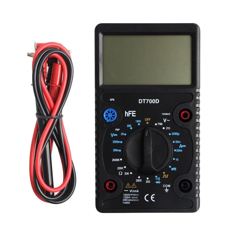 Multimetru digital IDL® DT700D, DC Tensiune: 200mV/20V/200V/1000V; AC ...