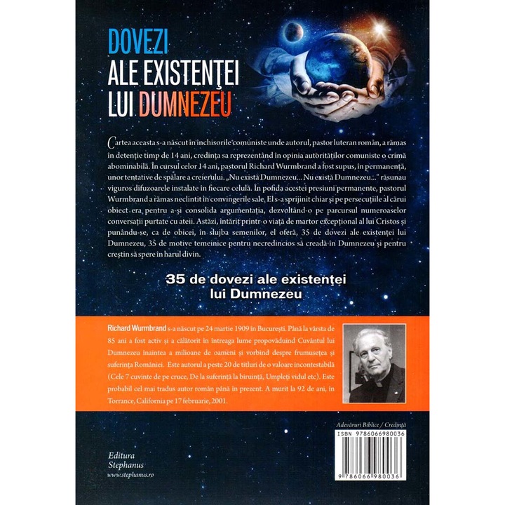 Dovezi ale existentei lui Dumnezeu - Richard Wurmbrand - eMAG.ro