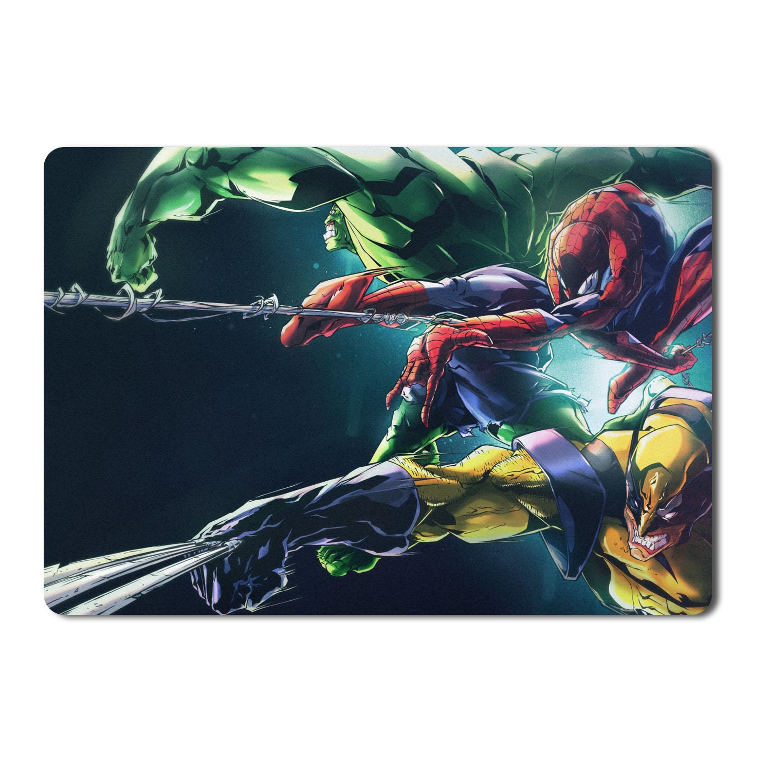 Mouse Pad Marvel Comics Superheroes Hulk Spider Man Wolverine Artwork - 21.5 x 27 x 0.3cm - eMAG.ro