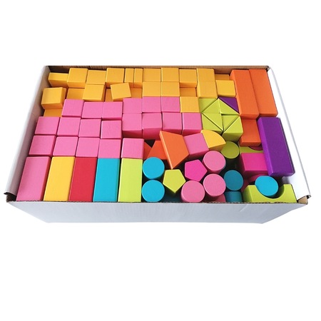 Cuburi colorate din lemn 500 piese - eMAG.ro